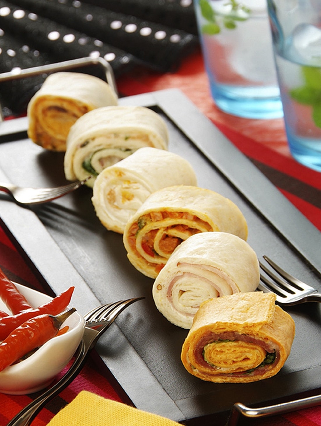 32 Mini Wraps Bar Latino, livrés par Burgard pour l'apéritif