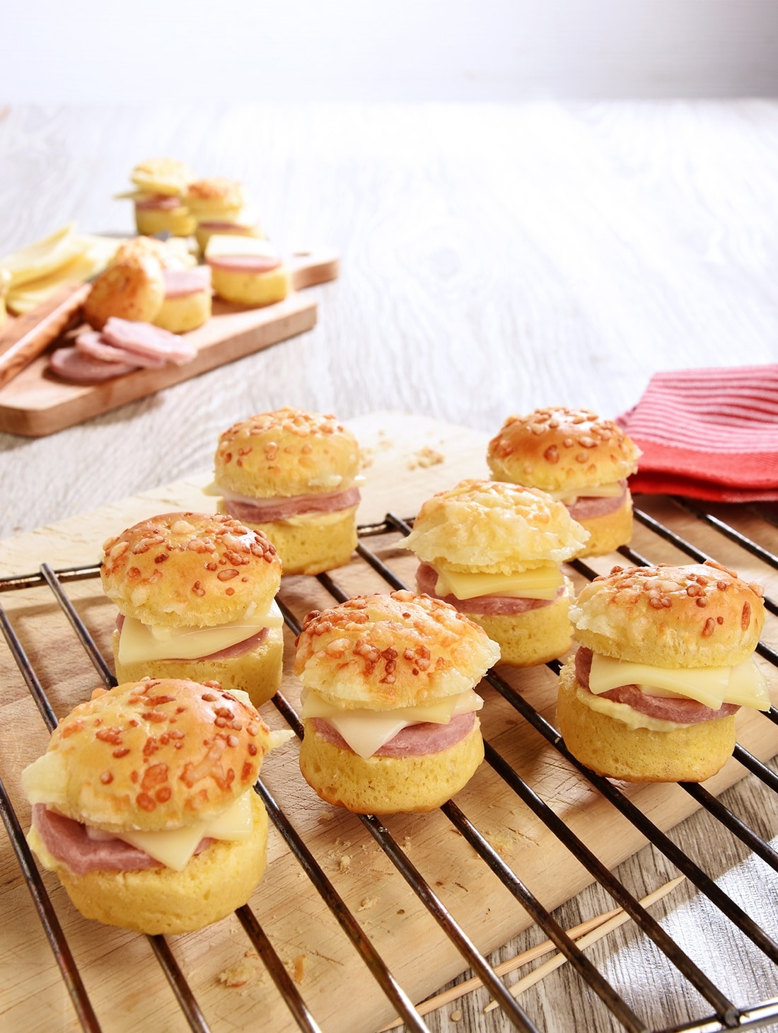 20 Mini Croque Monsieur, livrés par Burgard pour l'apéritif
